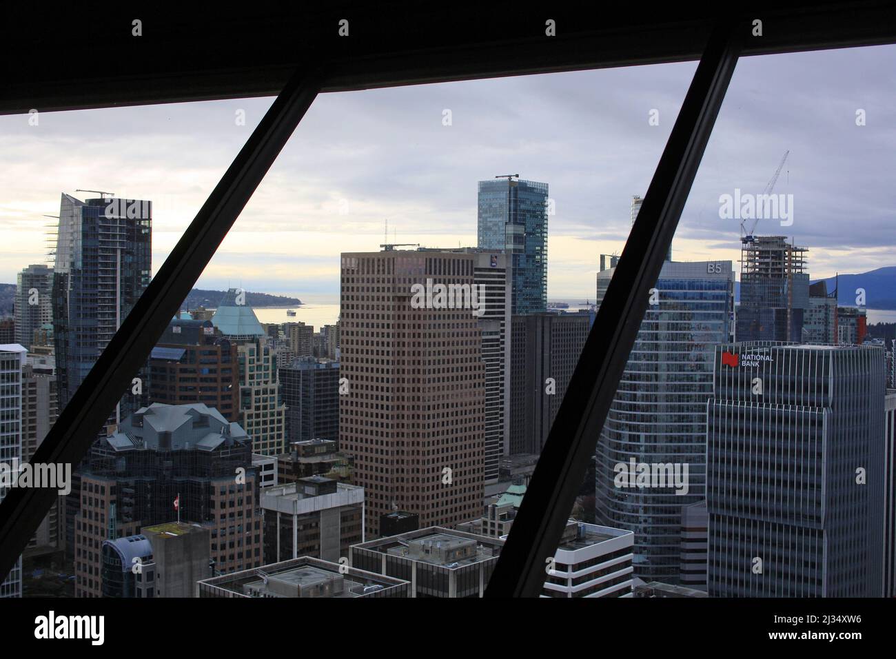 A picturesque view seen from the Top Of Vancouver Revolving Restaurant ...