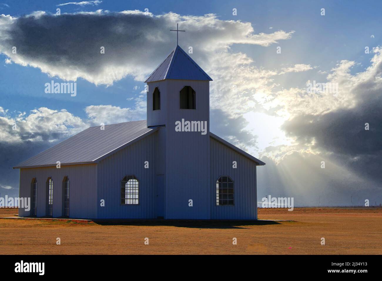 a heavenly sky sunbeams church chapel rural worship pray religious ...