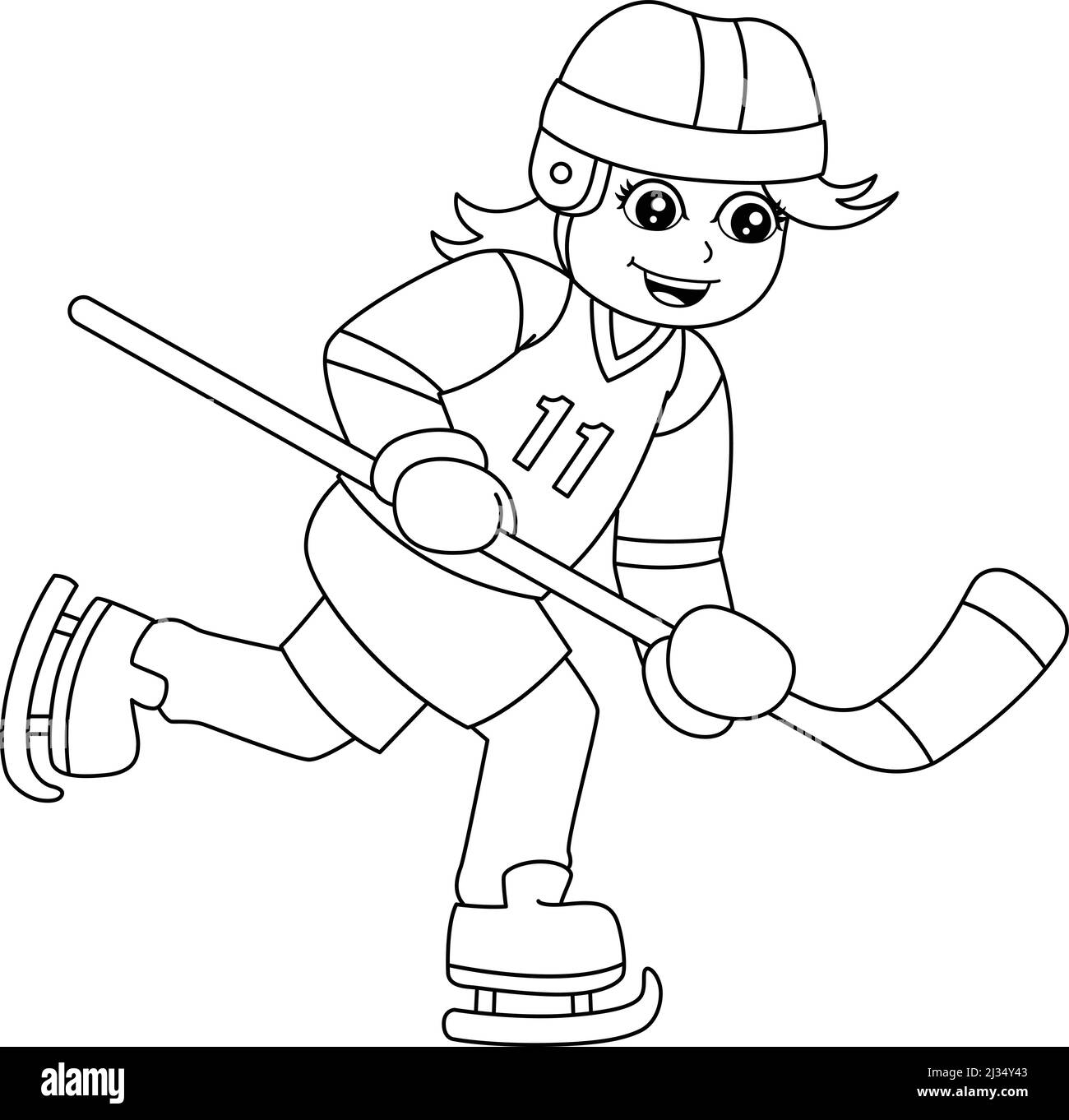 Olympic Hockey Coloring Pages