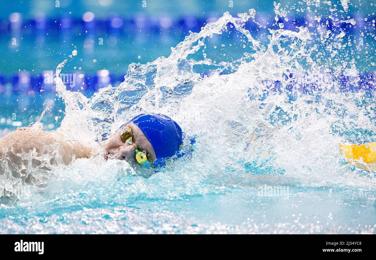Bath University's William Riley in action during the Men's Open 400m ...