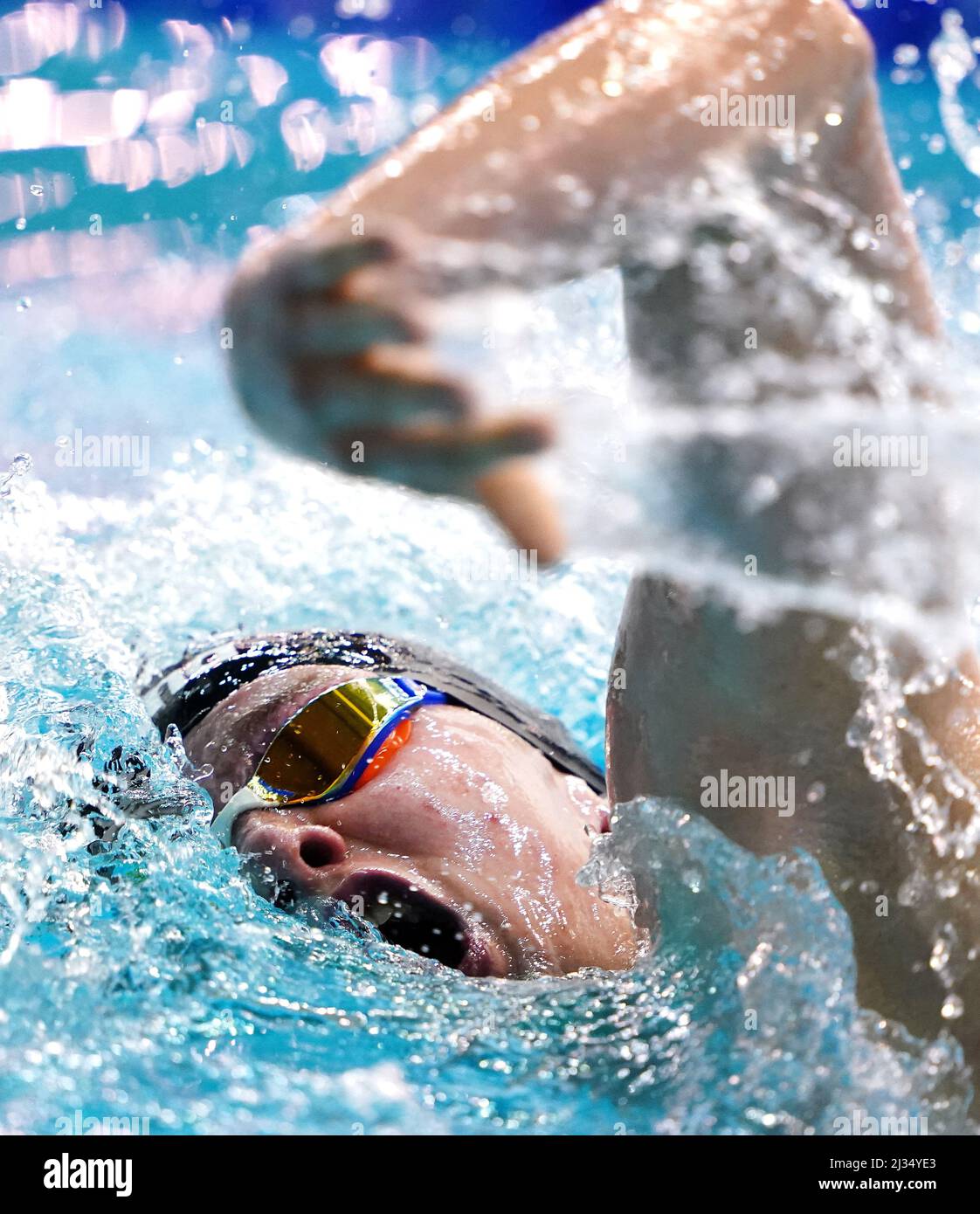 Loughborough University's Hector Pardoe in action during the Men's Open ...