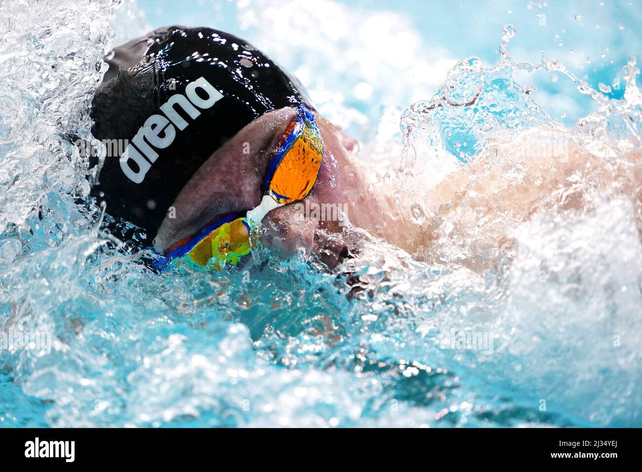 Loughborough University's Hector Pardoe in action during the Men's Open ...