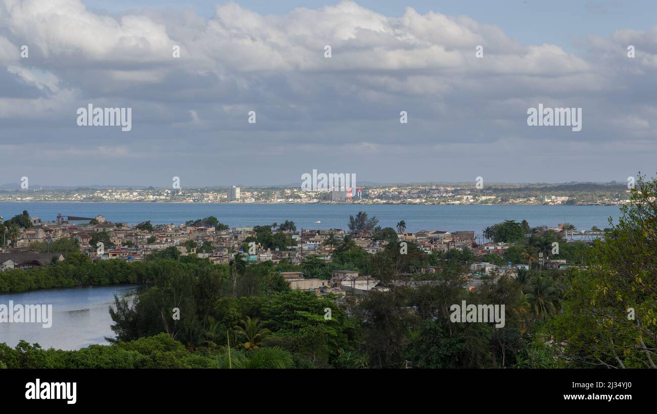 Scenic Yumuri river and bay of Matanzas in the background, Cuba Stock ...