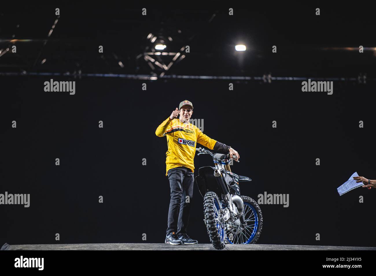 Tom Pages honored at the Pamplona Freestyle (Spain) in 2022 Stock Photo ...