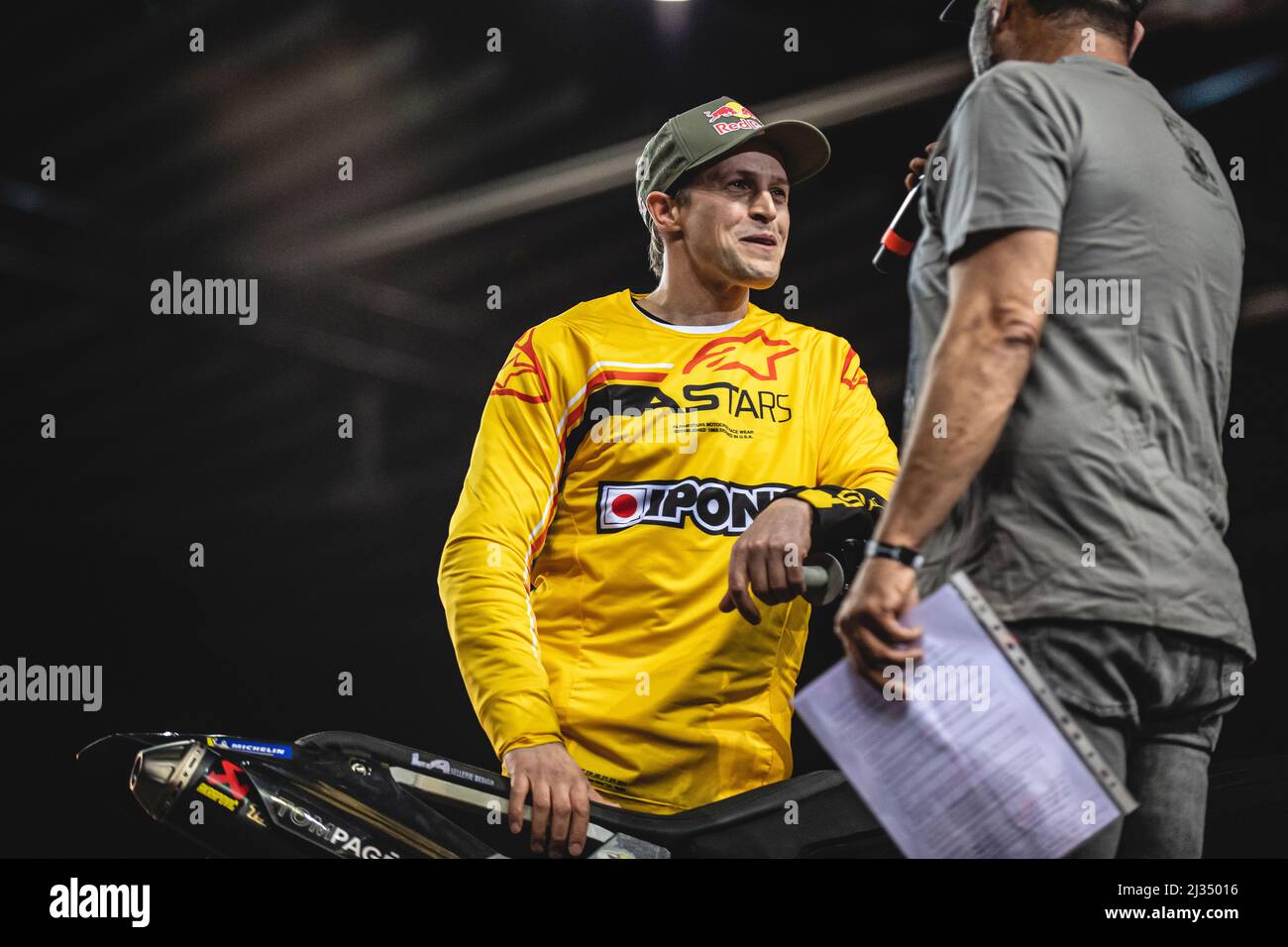 Tom Pages honored at the Pamplona Freestyle (Spain) in 2022 Stock Photo ...