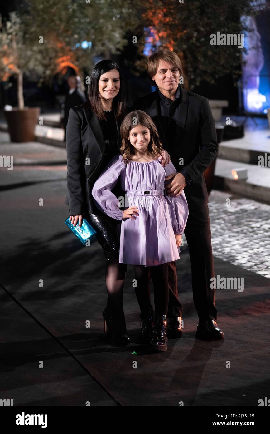Rome, Italy, April 05, 2022 - Laura Pausini attends the premiere for ...