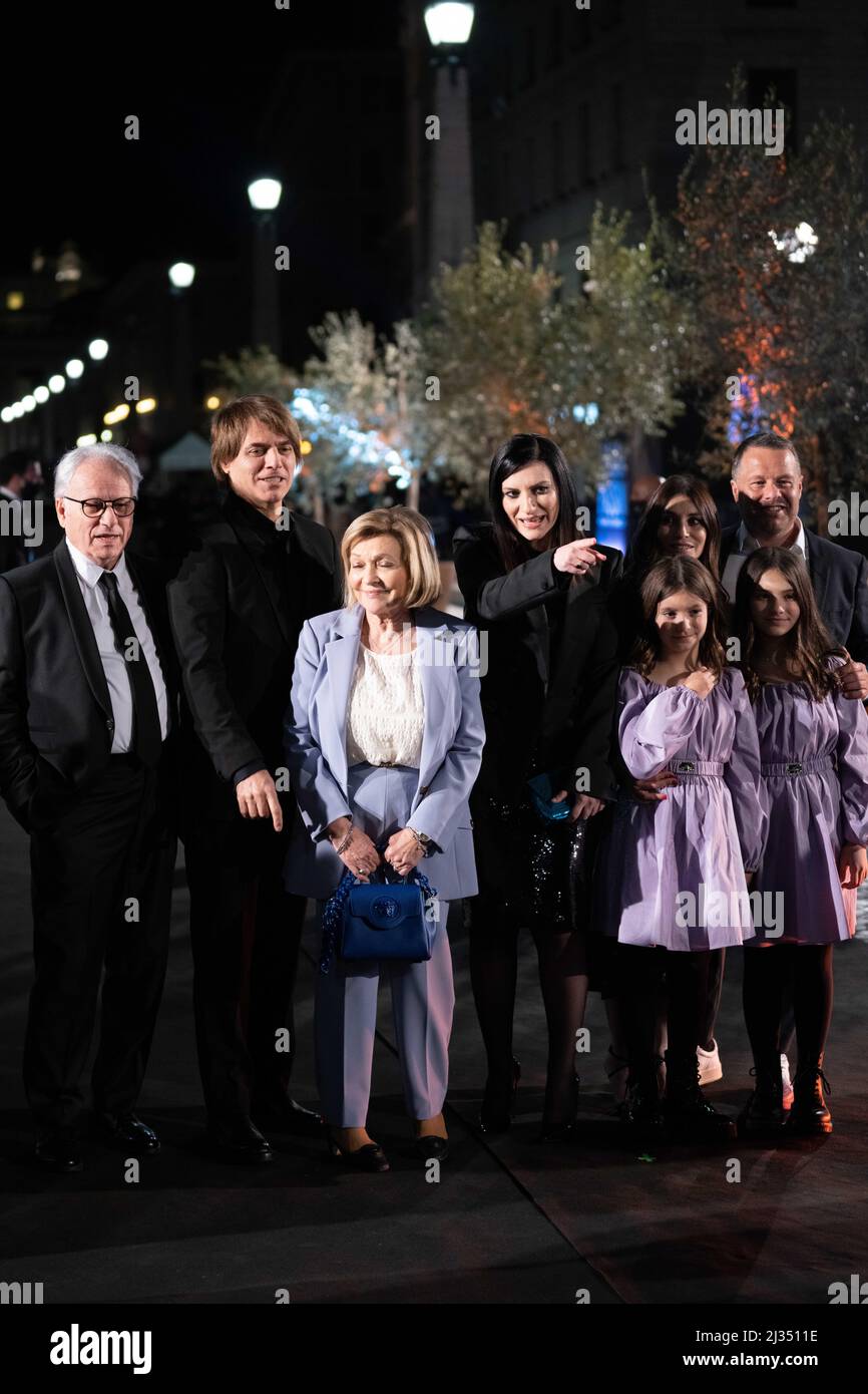 Rome, Italy, April 05, 2022 - Laura Pausini attends the premiere for ...