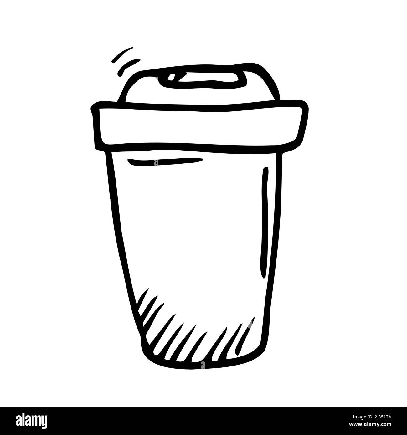 Doodle espresso coffee plastic Cut Out Stock Images & Pictures - Alamy