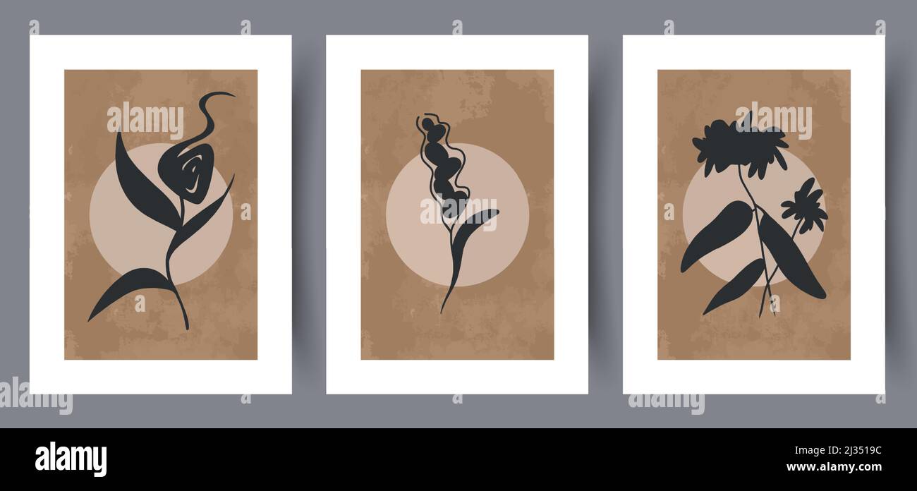Printable wall art vector poster set vector Stock Vector Image & Art ...
