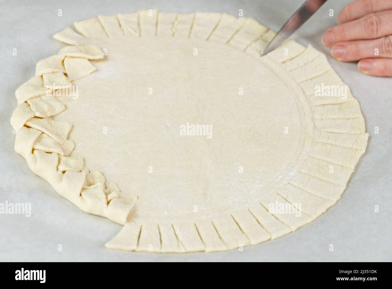 Pie making process hi-res stock photography and images - Alamy