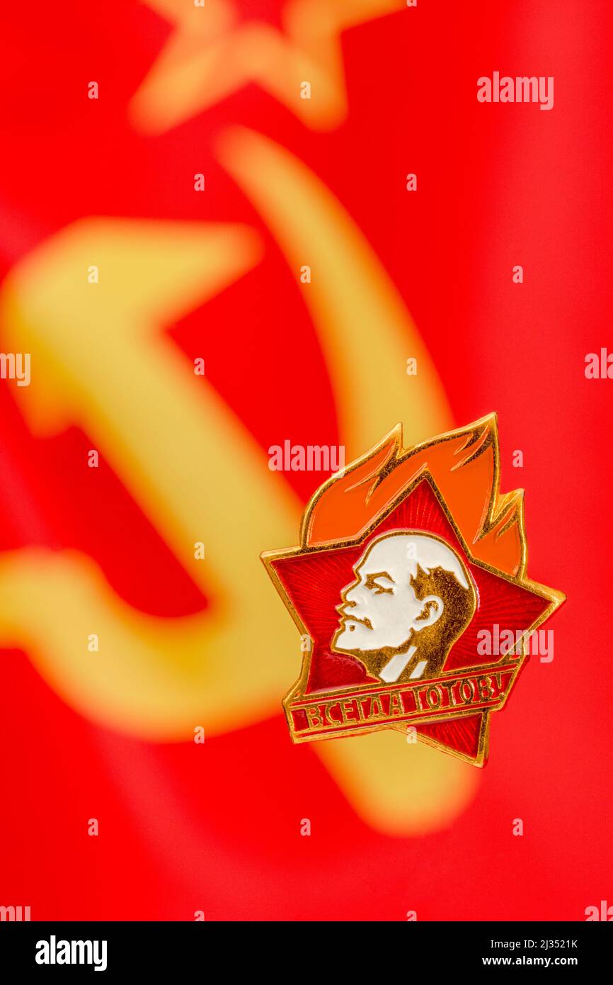 Communist symbols flag hi-res stock photography and images - Alamy