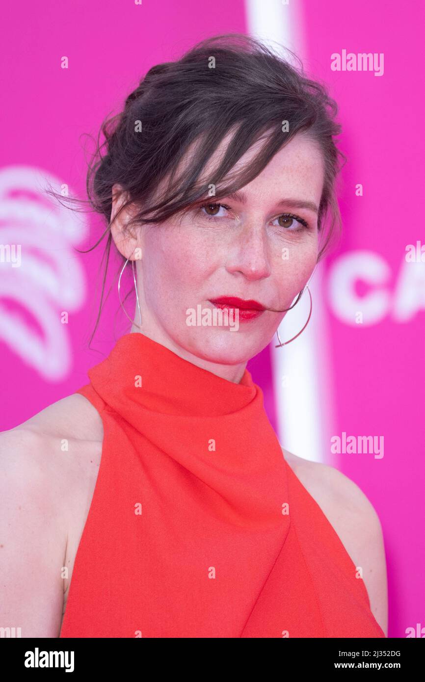 Katharina Hauter attends the pink carpet during the 5th Canneseries ...