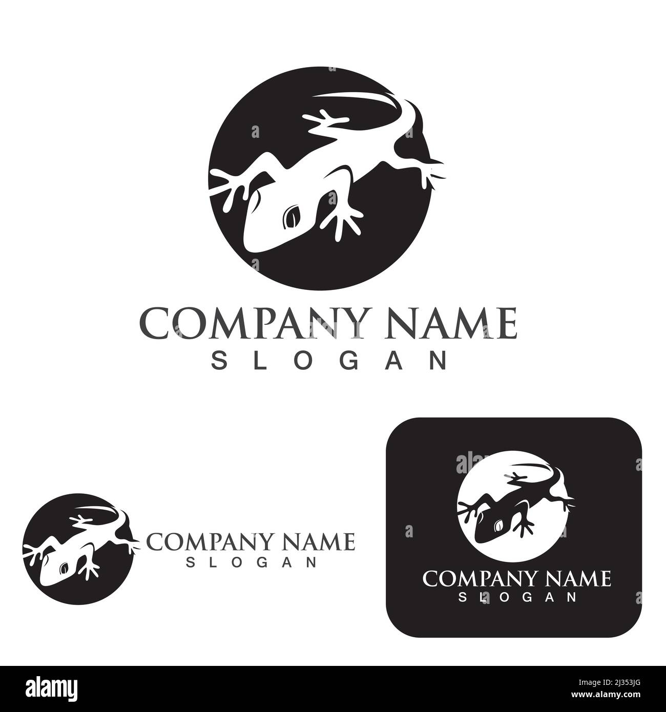 lizard vector logo animal Stock Vector Image & Art - Alamy