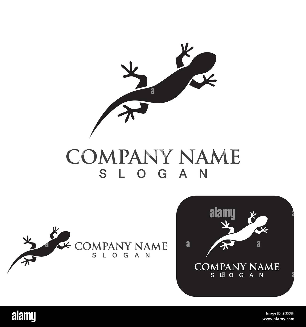lizard vector logo animal Stock Vector Image & Art - Alamy