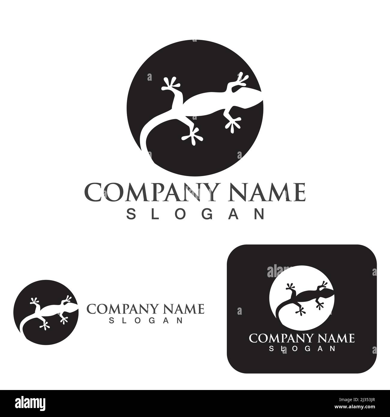 lizard vector logo animal Stock Vector Image & Art - Alamy