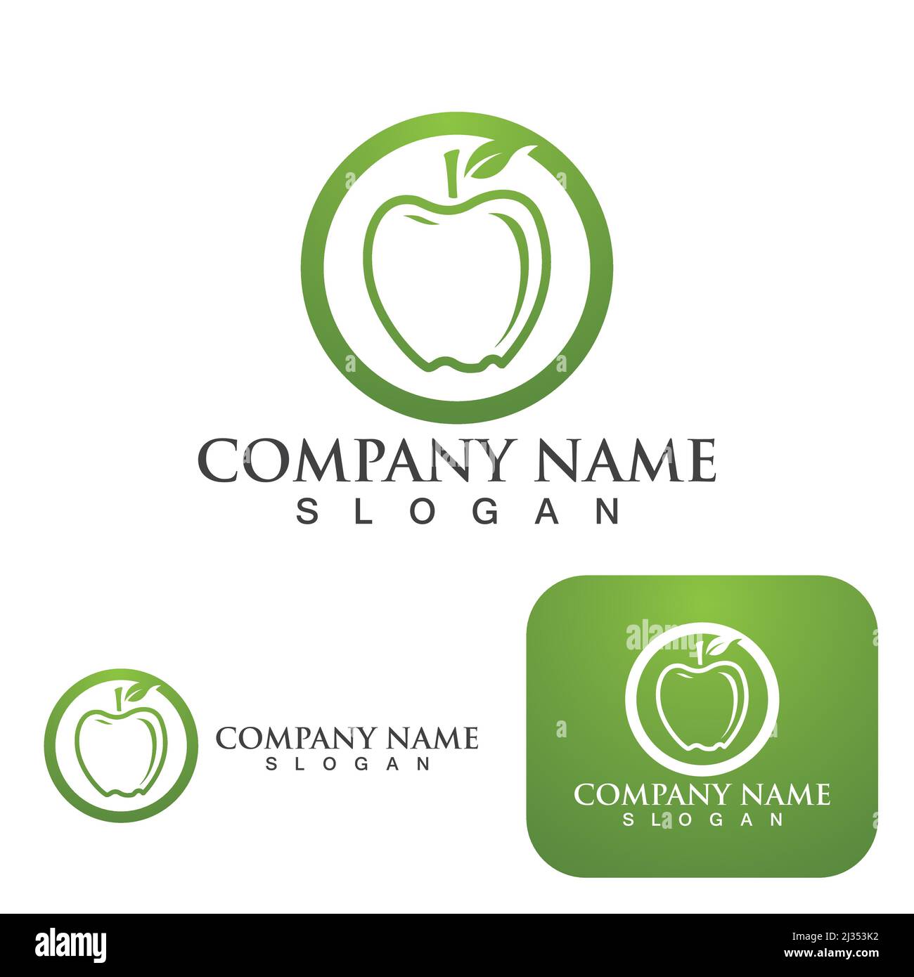 Apple icon logo vector illustration Stock Vector Image & Art - Alamy