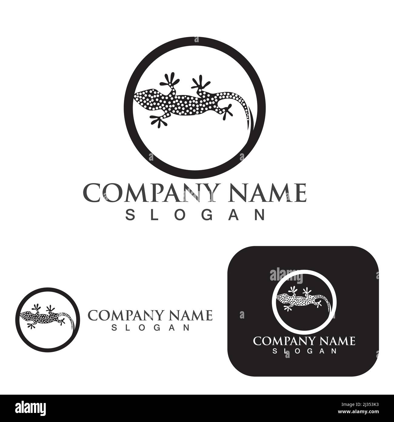 lizard vector logo animal Stock Vector Image & Art - Alamy
