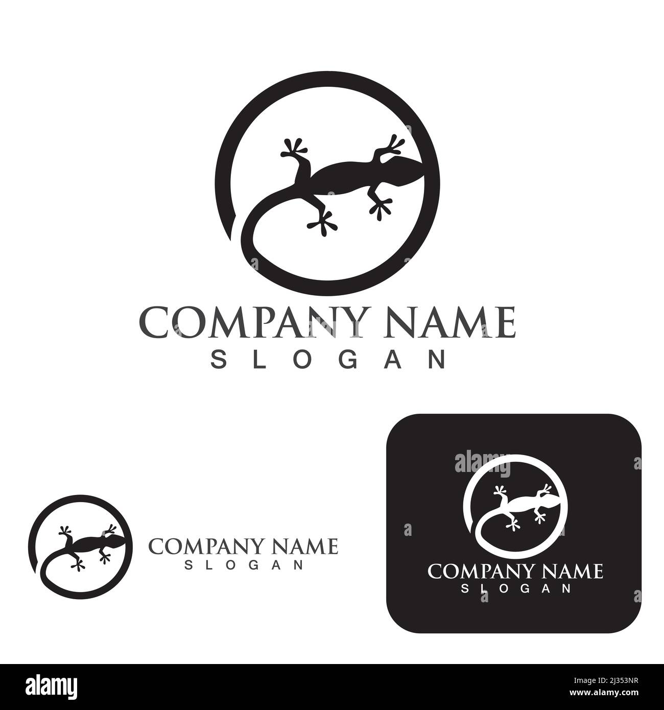 lizard vector logo animal Stock Vector Image & Art - Alamy