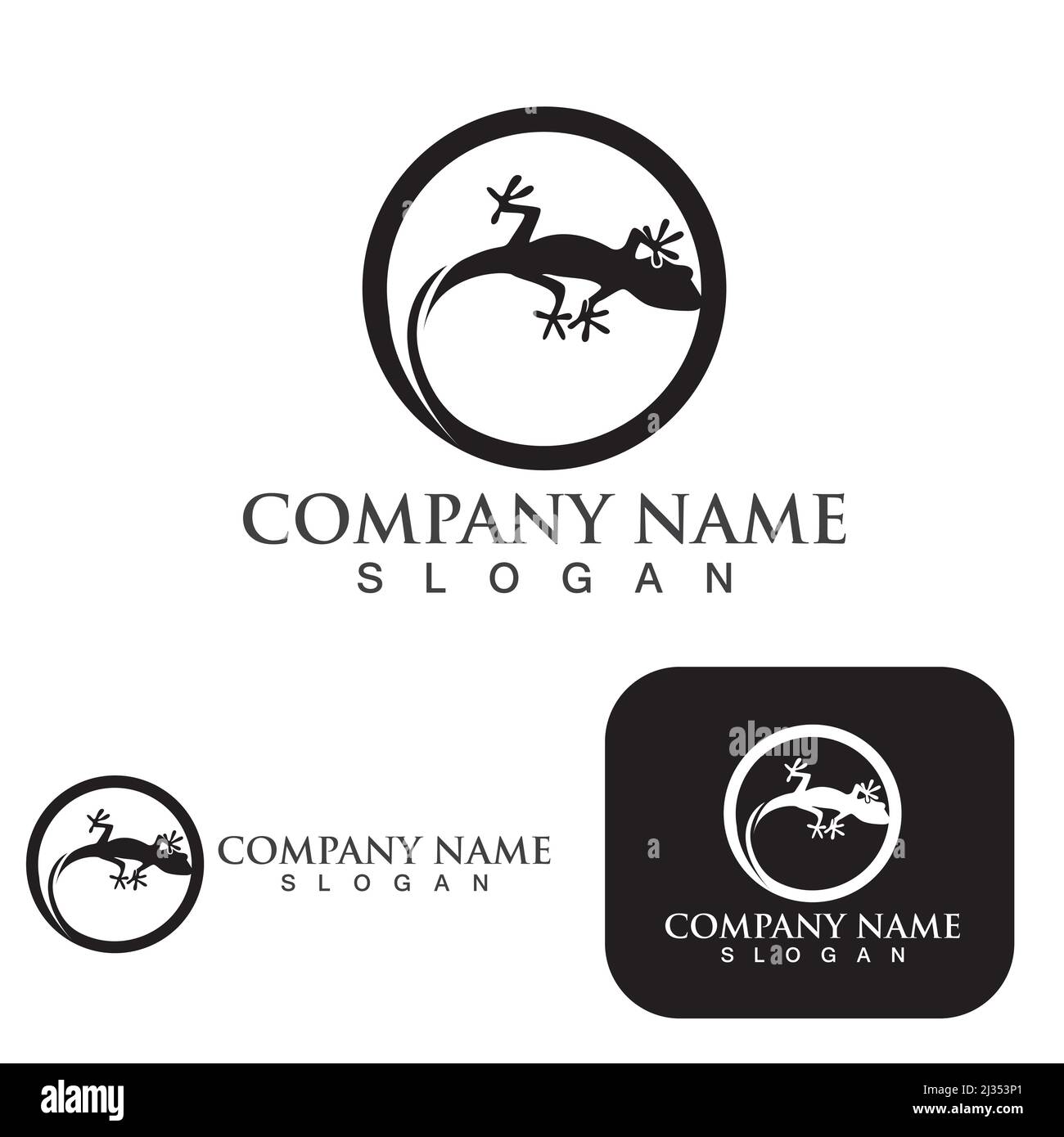 lizard vector logo animal Stock Vector Image & Art - Alamy
