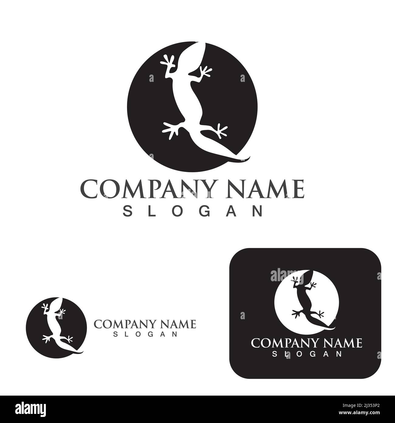 lizard vector logo animal Stock Vector Image & Art - Alamy