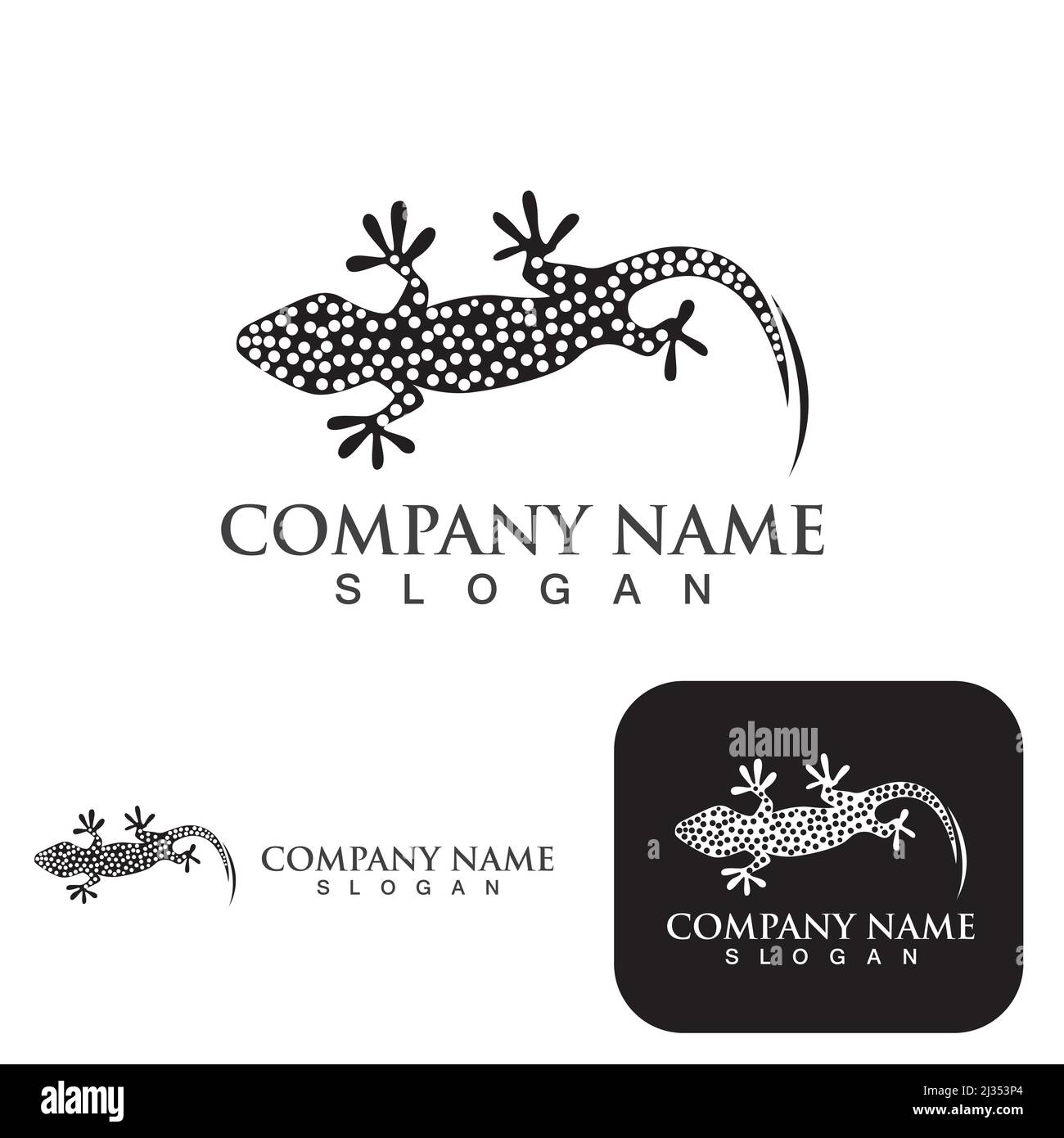 lizard vector logo animal Stock Vector Image & Art - Alamy