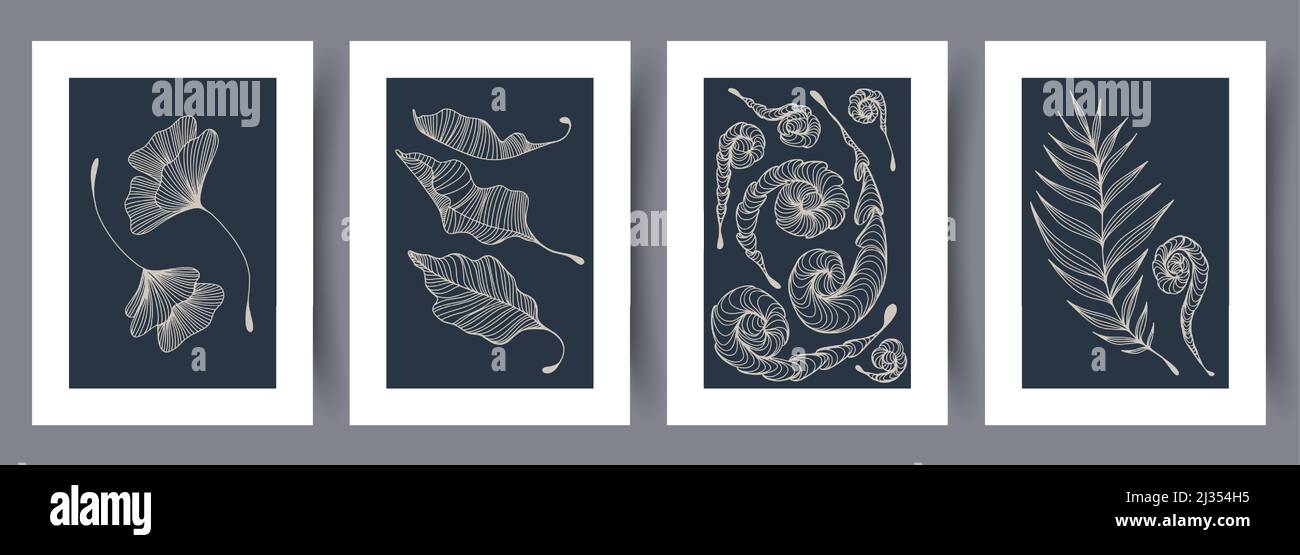 Printable wall art vector poster set vector Stock Vector Image & Art ...