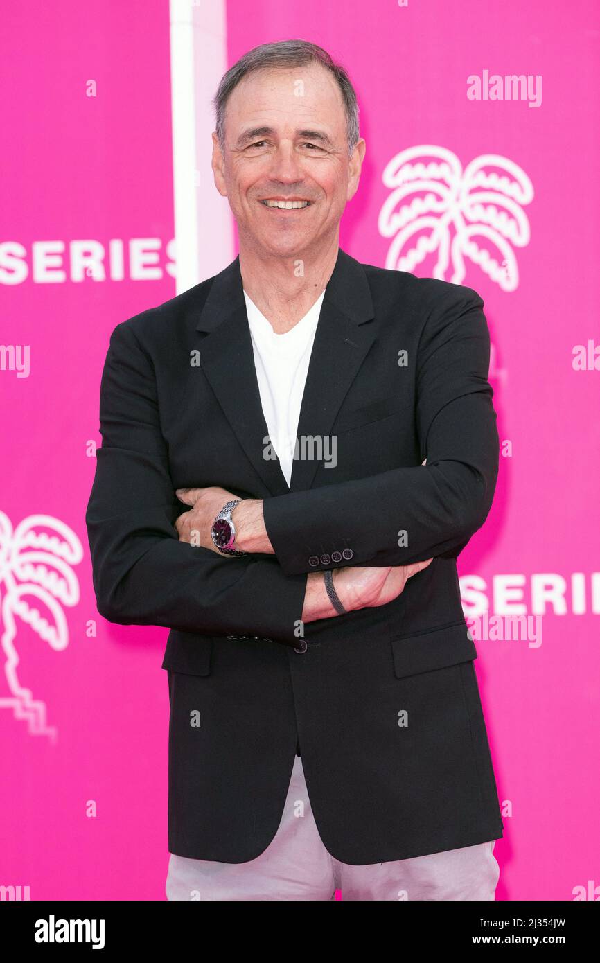 Anthony Horowitz attends the pink carpet during the 5th Canneseries ...