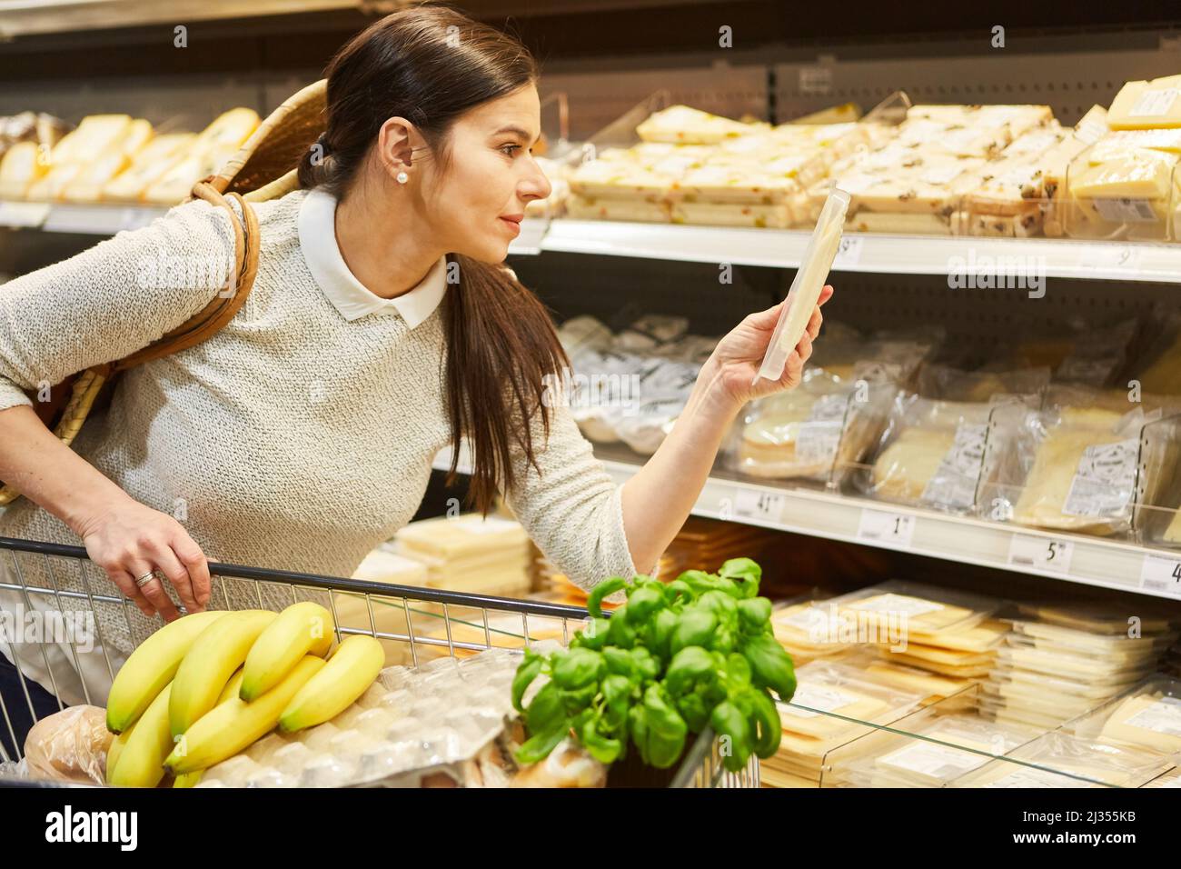 Supermarket cheese selection hi-res stock photography and images - Alamy