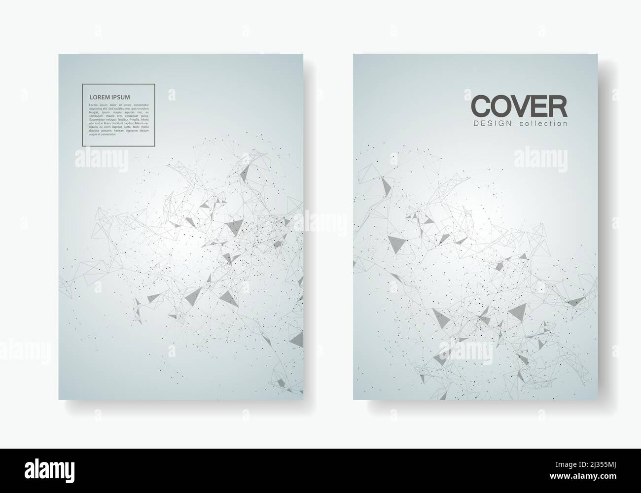 Template brochures with modern molecular style Stock Vector Image & Art ...