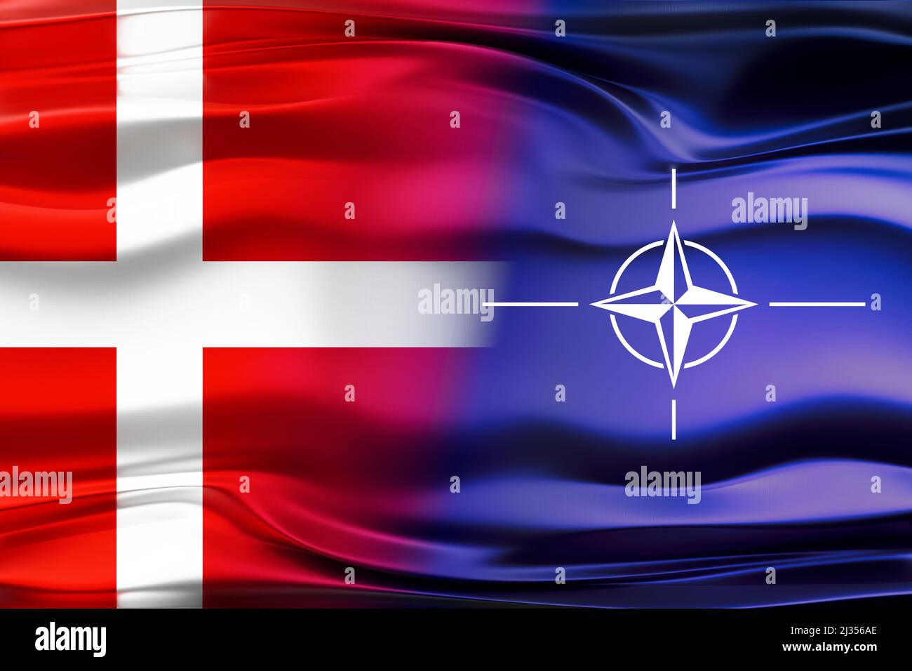 Nato denmark flag hi-res stock photography and images - Alamy