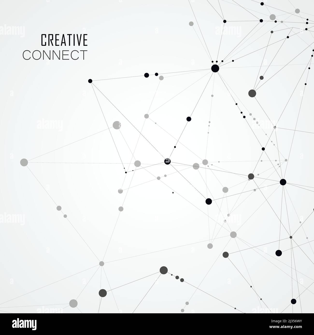 Vector molecules concept design with connection neurons Stock Vector ...