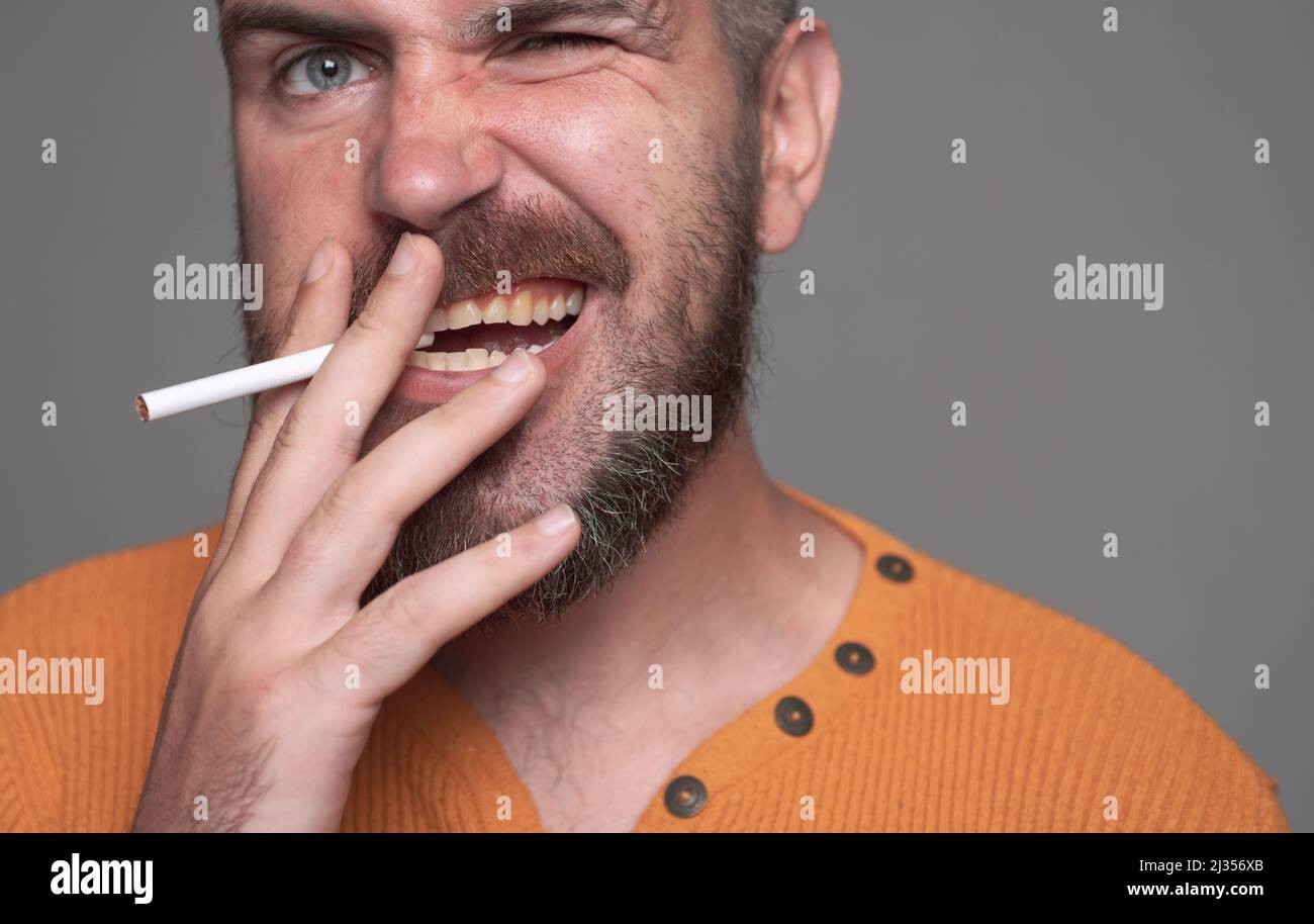 Hard drugs and nicotine addict. Human physiology concept. Stop smoking ...