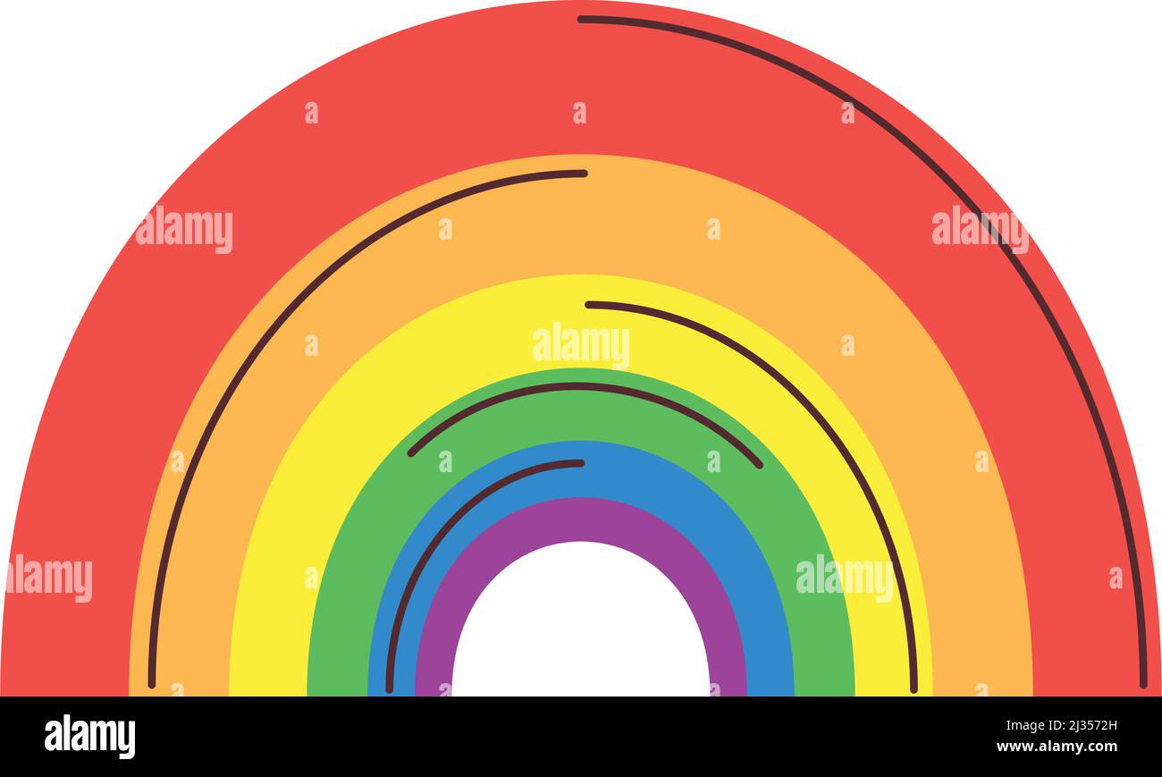 rainbow icon vector Stock Vector Image & Art - Alamy