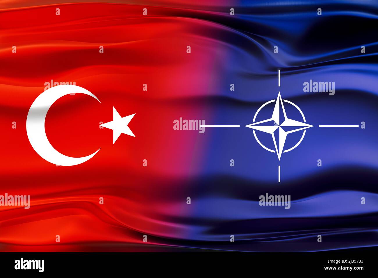 Flag turkey and flag nato hi-res stock photography and images - Alamy