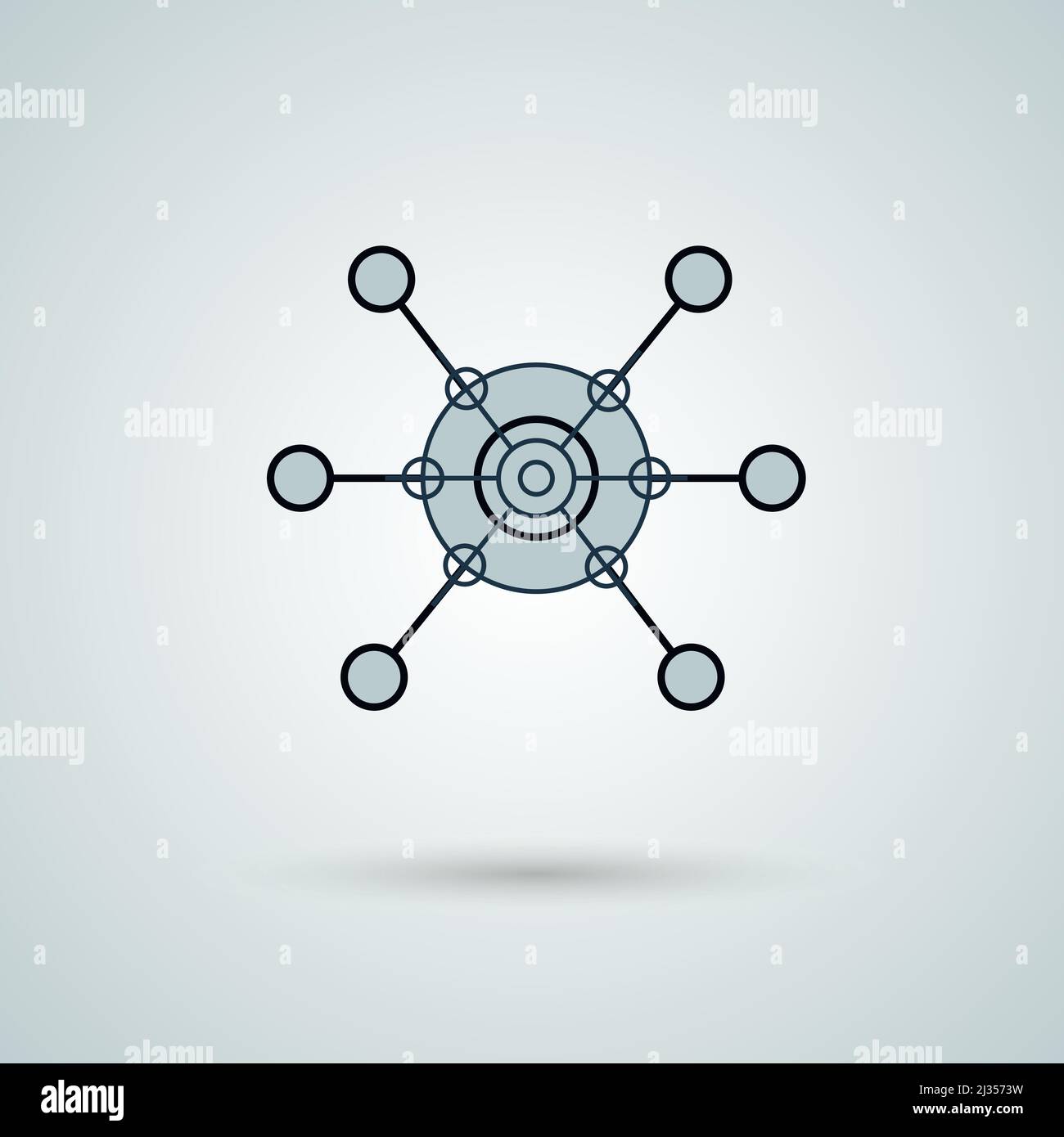 Atom structure of oxygen Stock Vector Images - Alamy