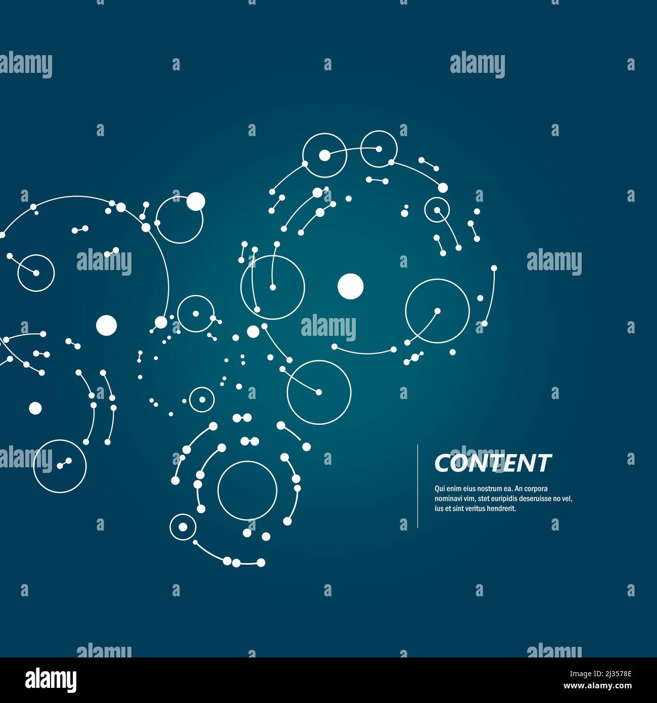 Vector Dots Connecting Circles Background Stock Vector Image And Art Alamy