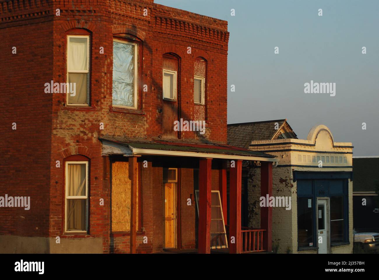 Old building in Butte, Montana Stock Photo - Alamy