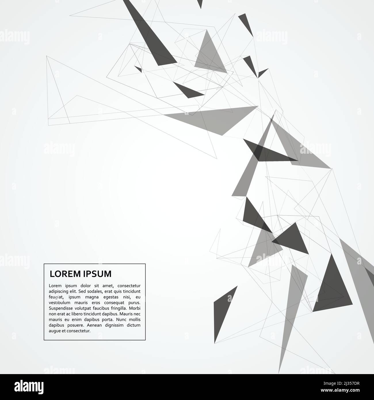 Vector abstract geometric background and techno style triangle pattern ...