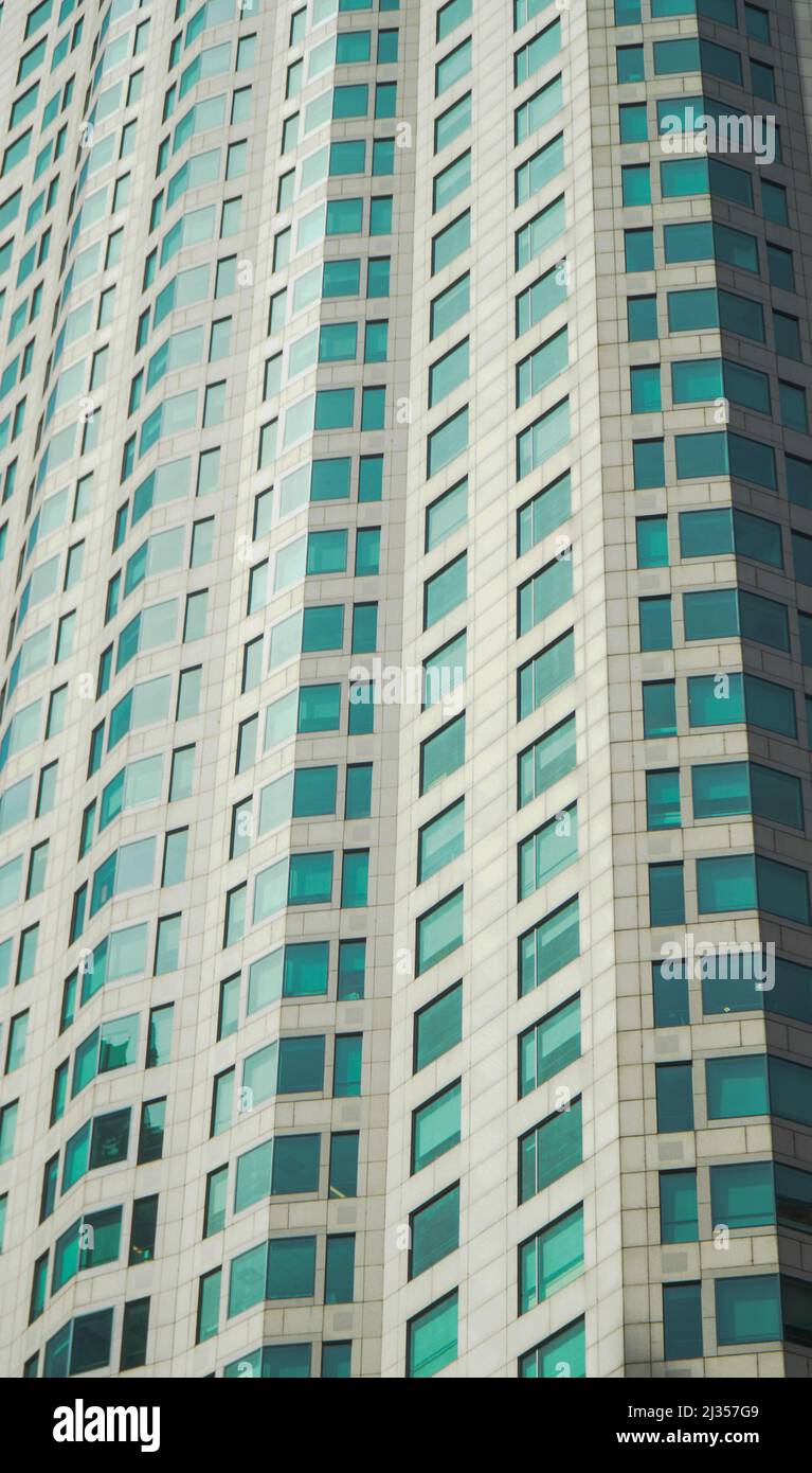 A vertical shot of a modern, high rise building in America Stock Photo ...