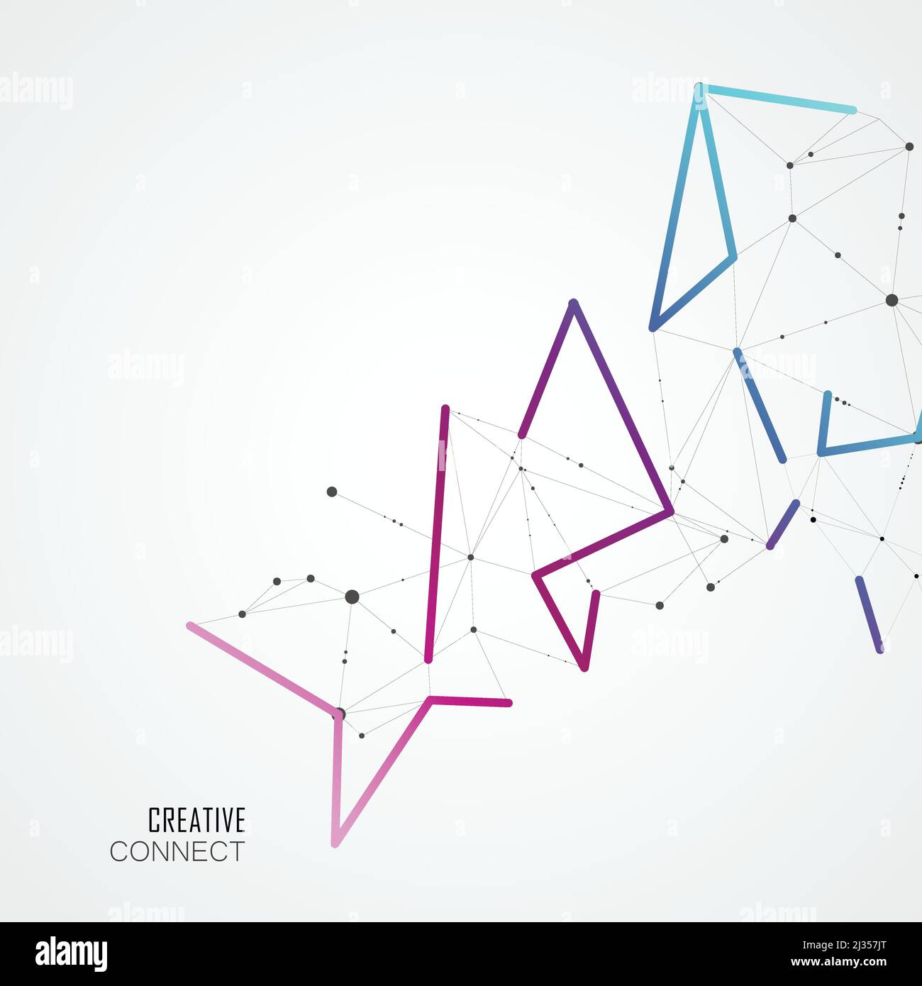 Color connect lines and molecules background Stock Vector Image & Art ...