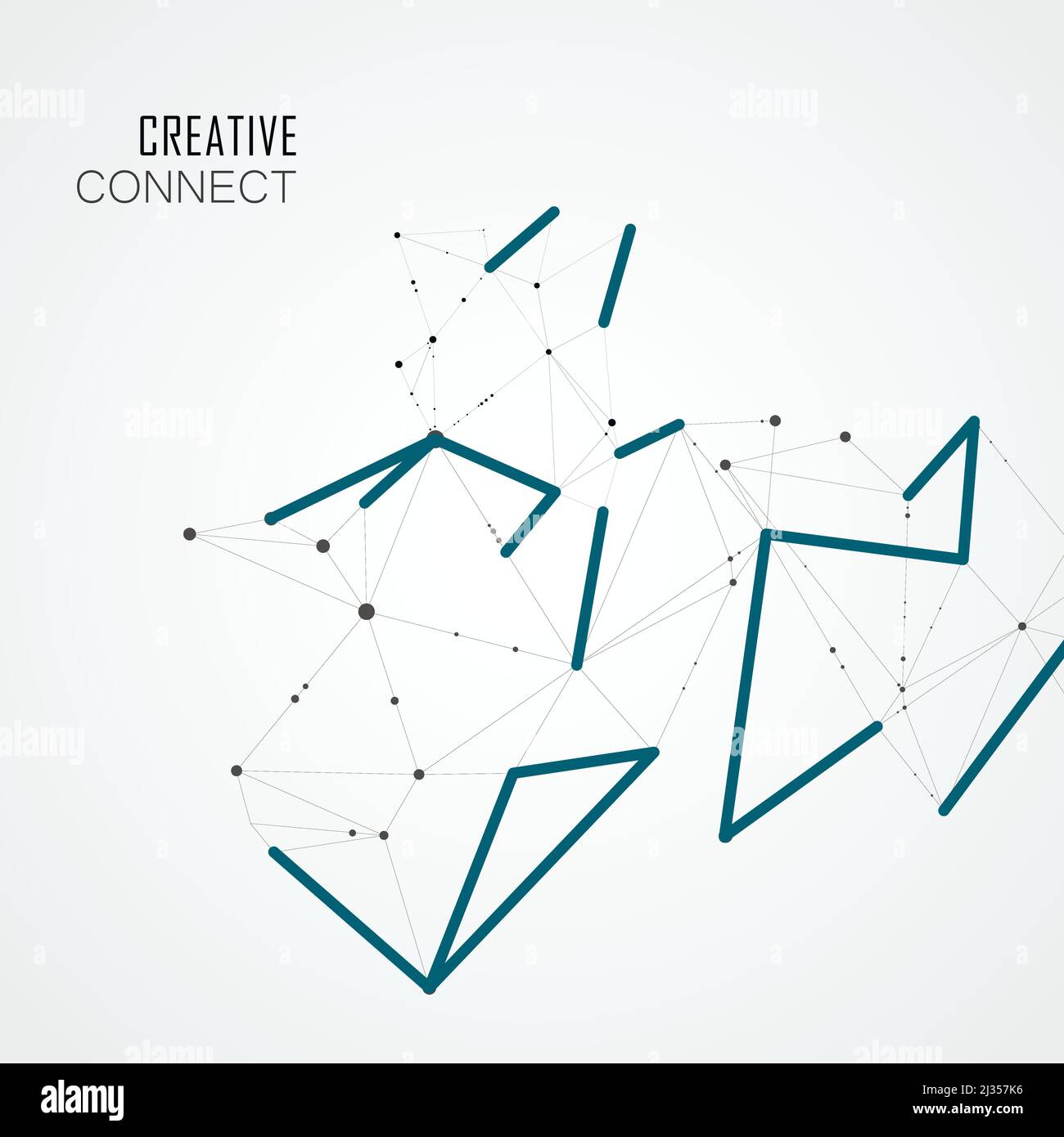 Color connect lines and molecules background Stock Vector Image & Art ...