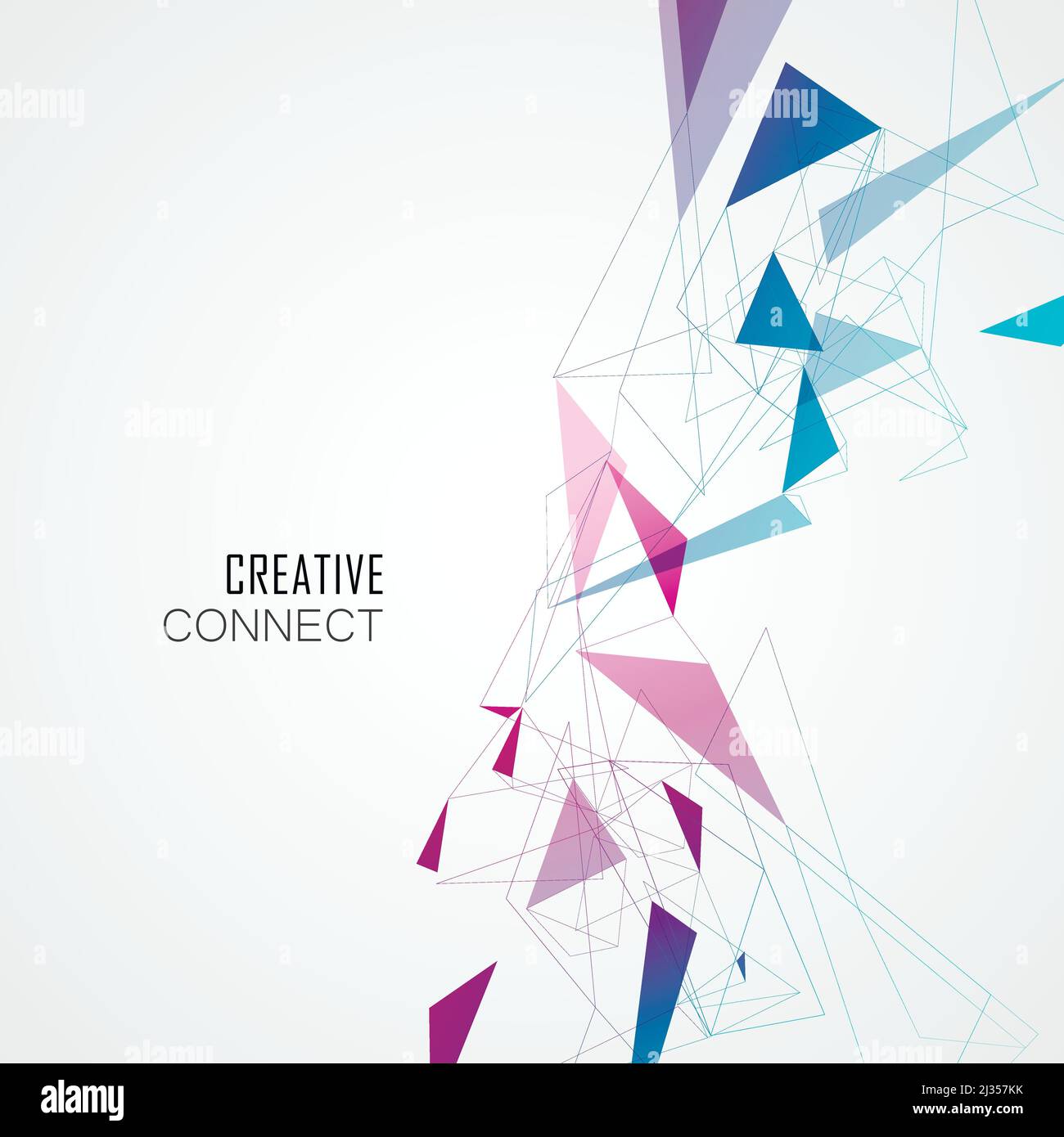 Vector abstract geometric background and techno style triangle pattern ...