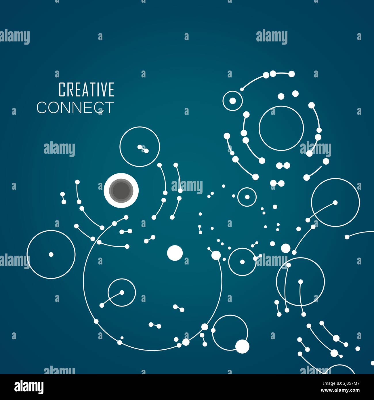 Vector dots connecting circles background Stock Vector Image & Art - Alamy
