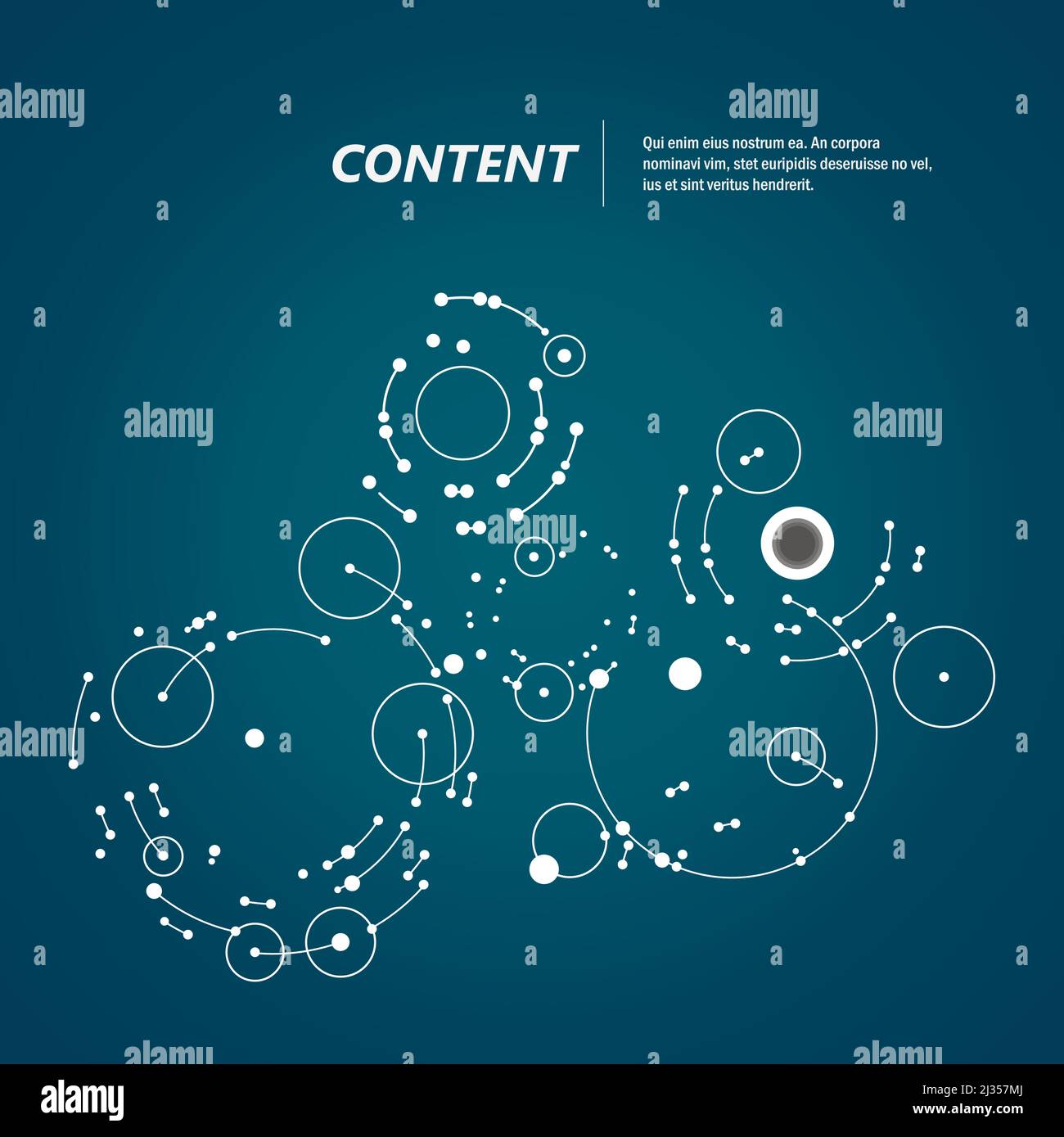 Vector dots connecting circles background Stock Vector Image & Art - Alamy