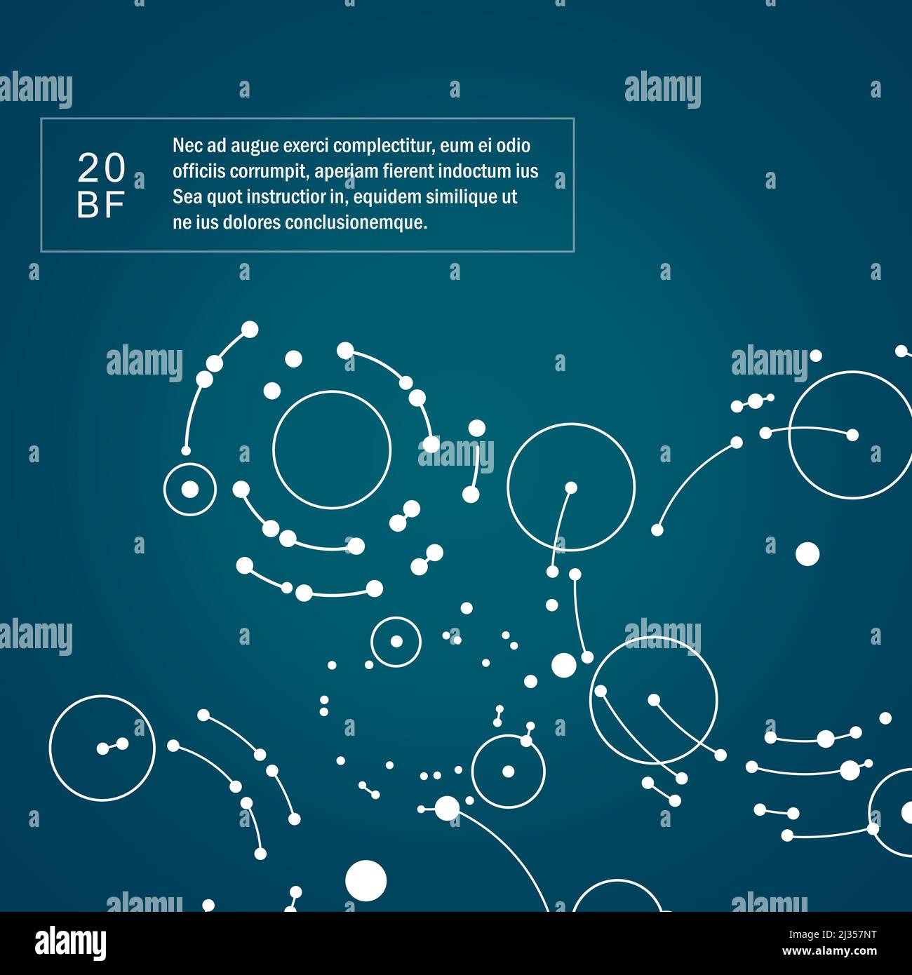 Vector dots connecting circles background Stock Vector Image & Art - Alamy