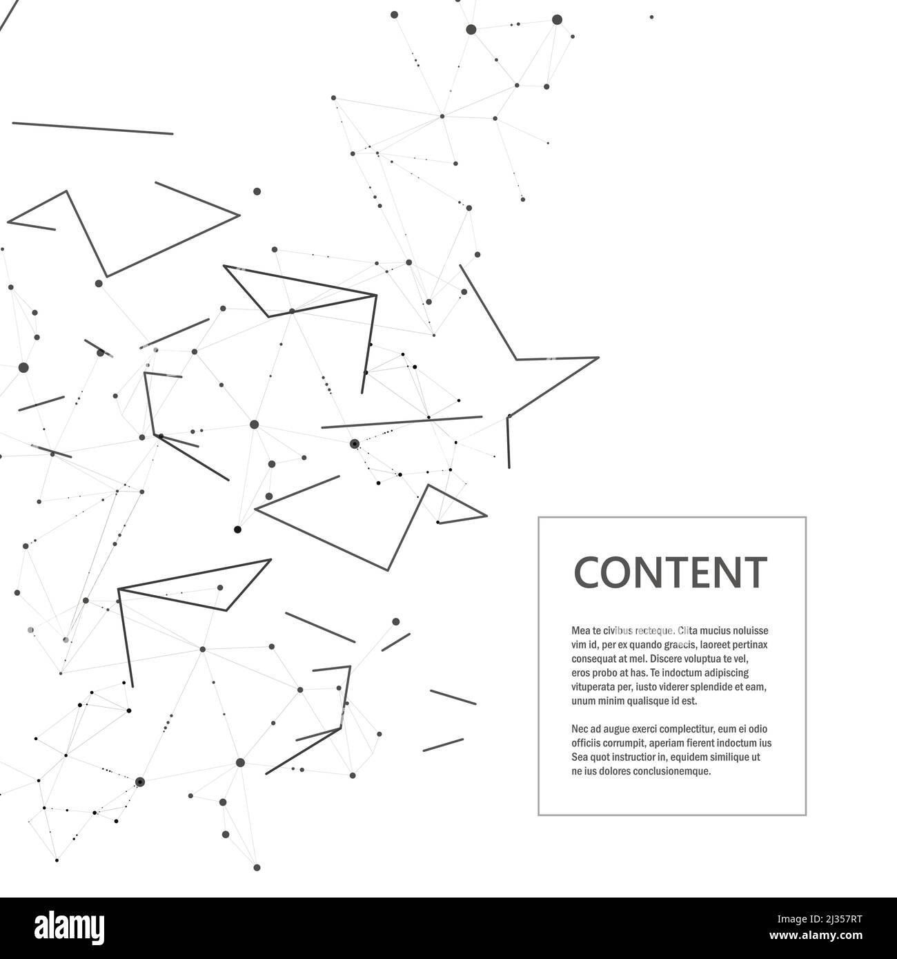 Vector molecules background with connected dots and lines Stock Vector ...