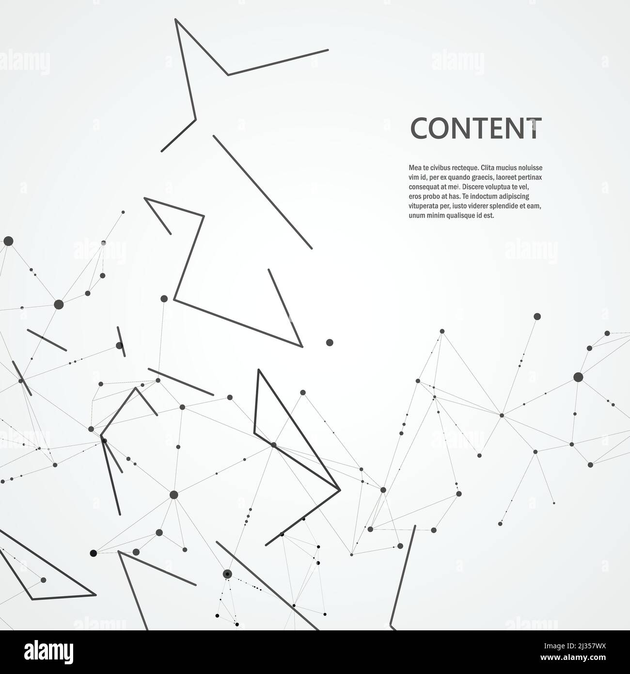 Vector molecules background with connected dots and lines Stock Vector ...