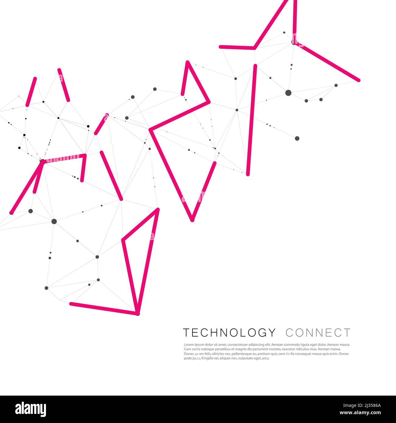 Color connect lines and molecules background Stock Vector Image & Art ...