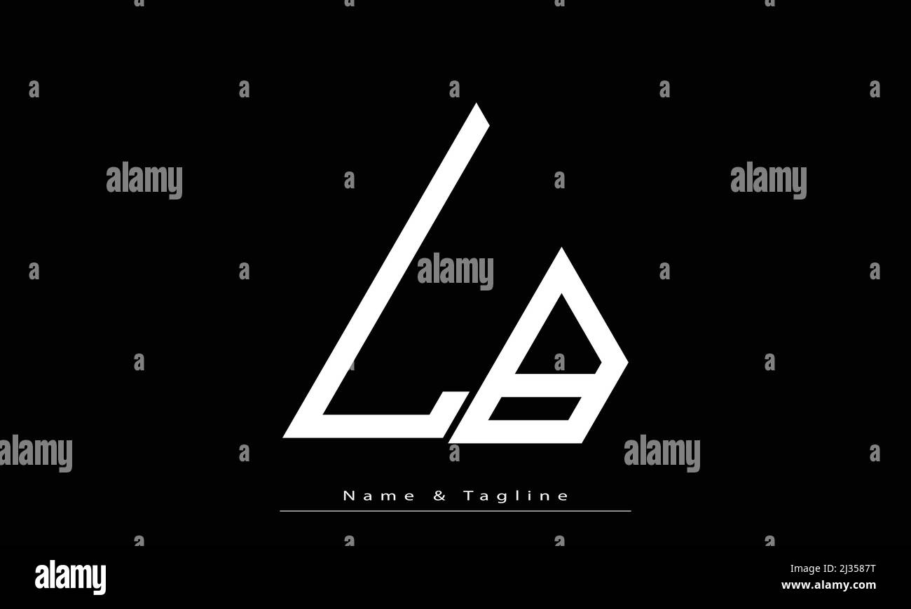 Alphabet letters Initials Monogram logo LB , BL Stock Vector Image ...