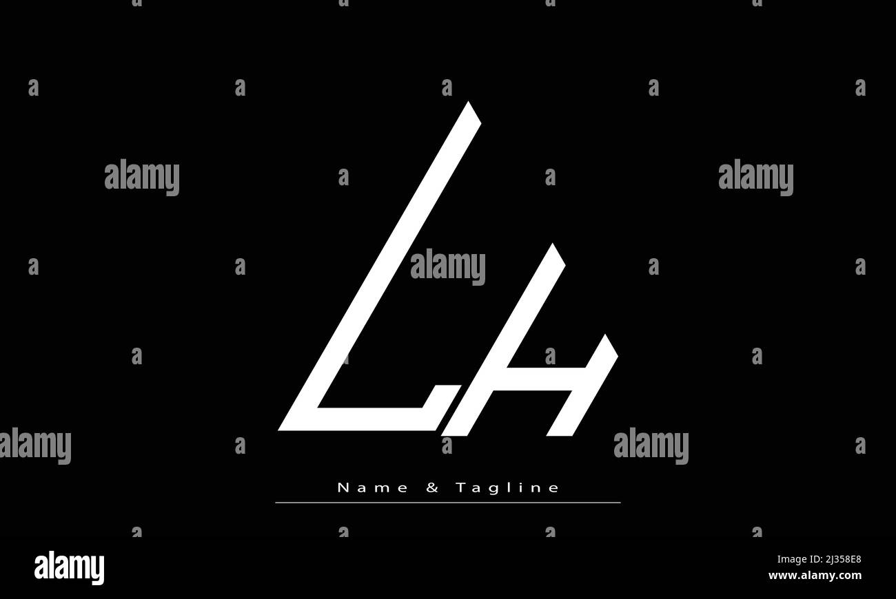 Alphabet letters Initials Monogram logo LH , HL Stock Vector Image & Art - Alamy